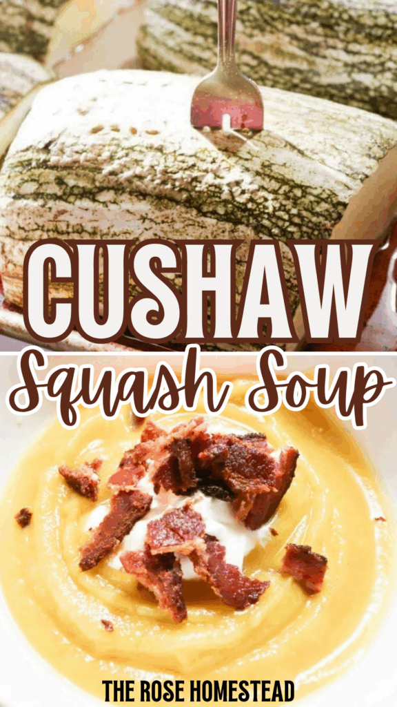 Cushaw Soup Recipe | How to use this Winter Squash - The Rose Homestead