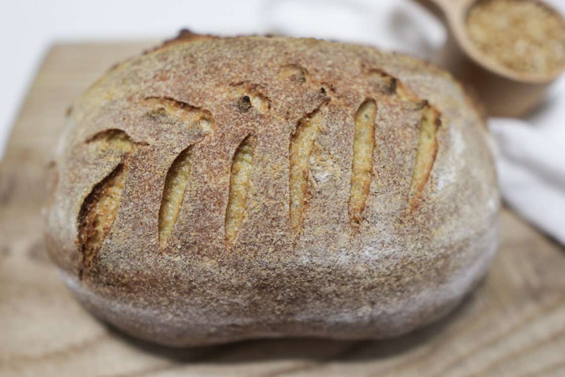 Whole Grain Kamut Sourdough Artisan Bread - The Rose Homestead