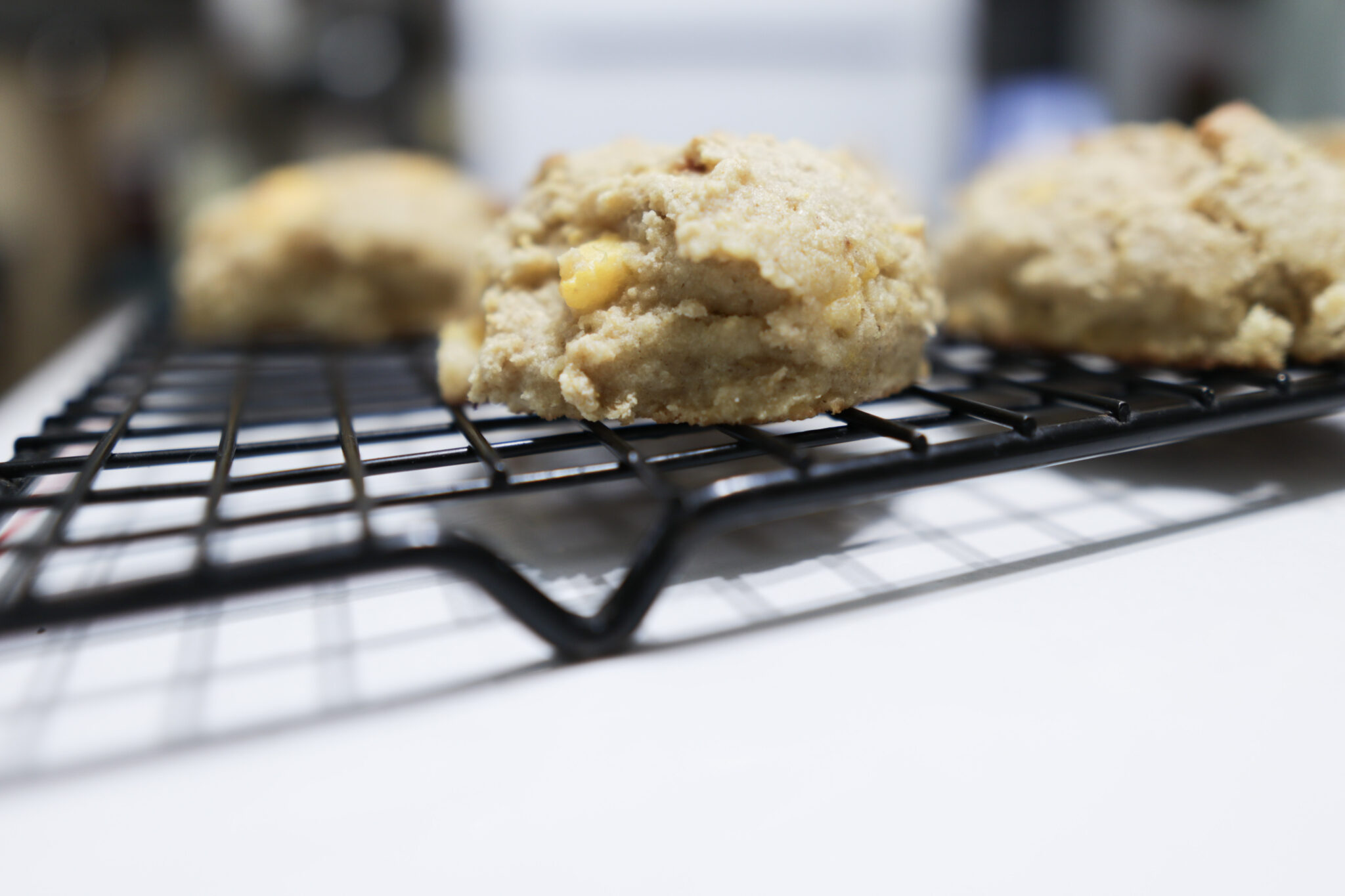 Peach Drop Biscuits Made with Freshly Milled Flour - The Rose Homestead