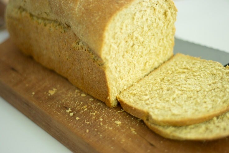 Easy Soft Freshly Milled Sandwich Bread (100% Whole Wheat, Beginner ...