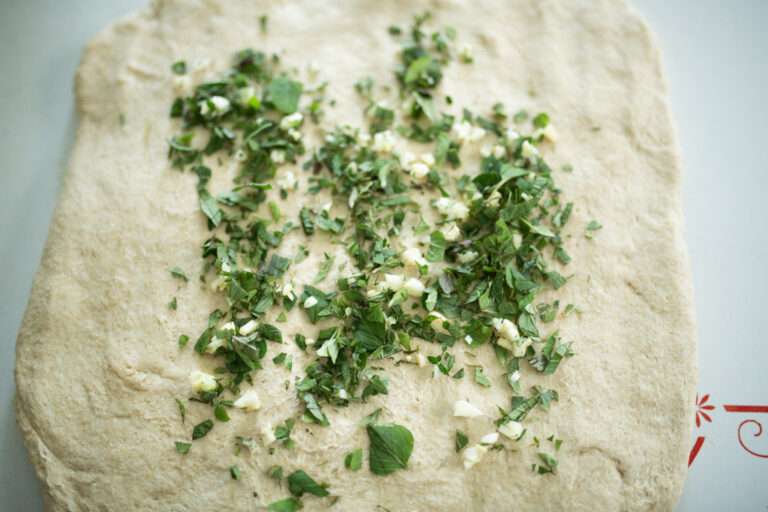 Easy Garlic and Herb Sourdough Artisan Bread Recipe - The Rose Homestead