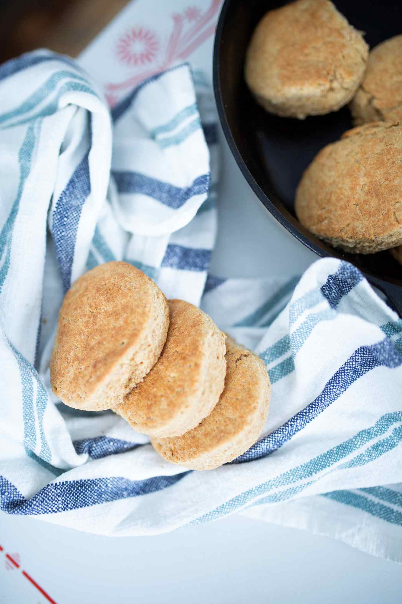Fluffy Einkorn Biscuits made with Fresh Milled Flour - The Rose Homestead