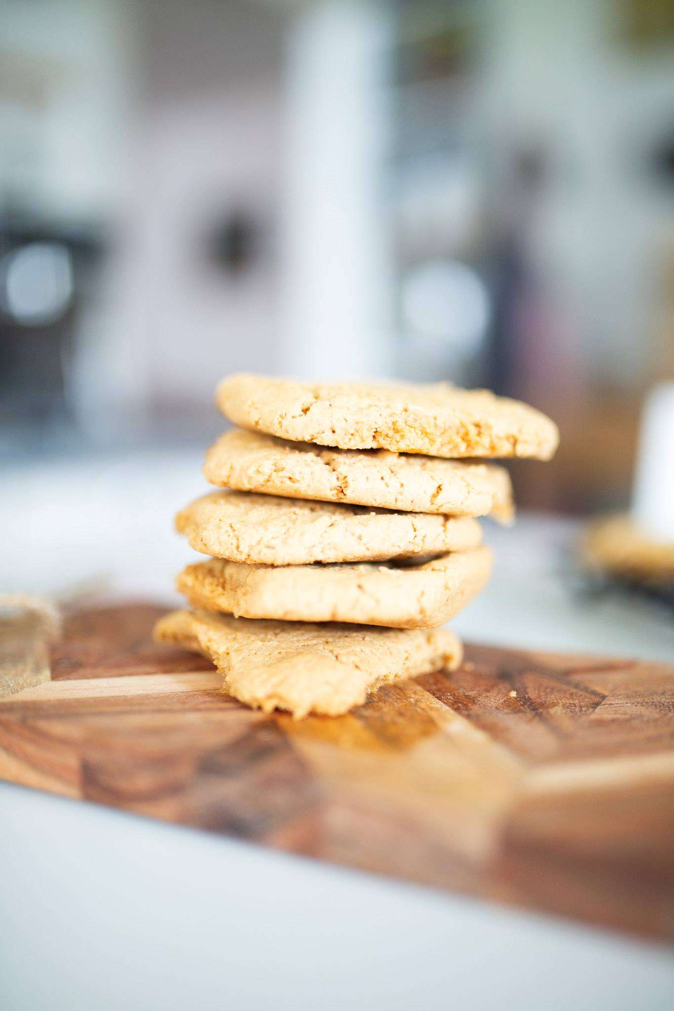Healthy Fresh Milled Einkorn Peanut Butter Cookies - The Rose Homestead