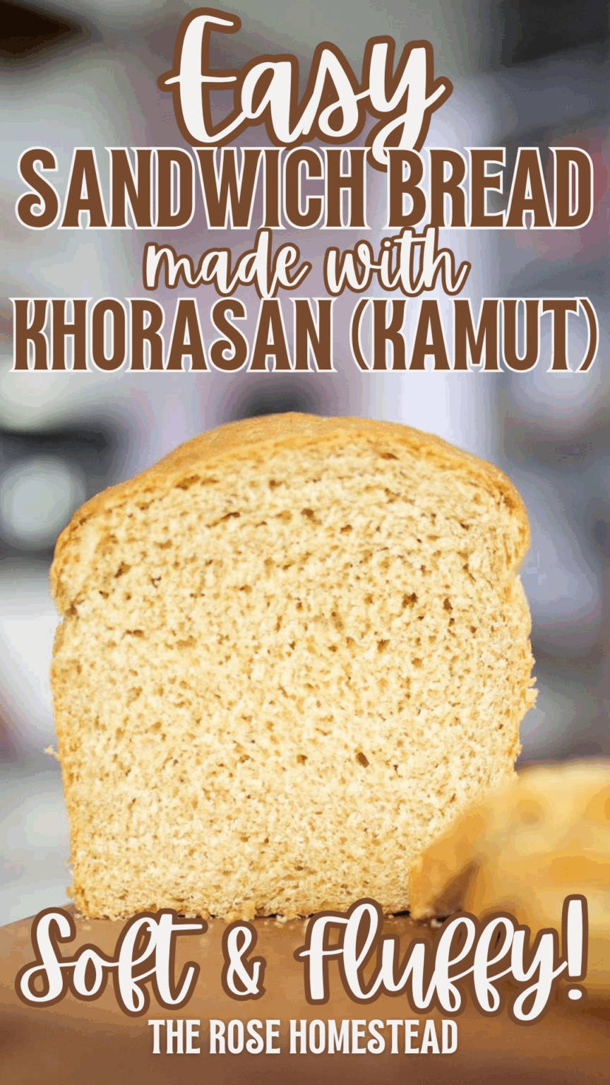 Easy Khorasan Sandwich Bread Recipe {Kamut Flour} - The Rose Homestead